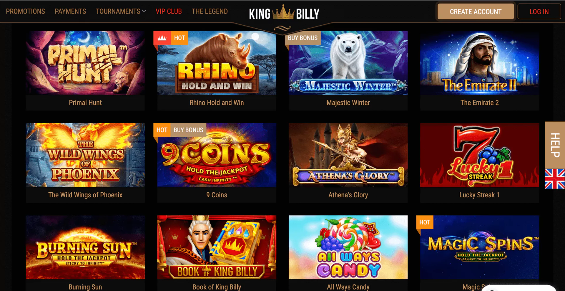 King Billy Casino Review And Bonuses