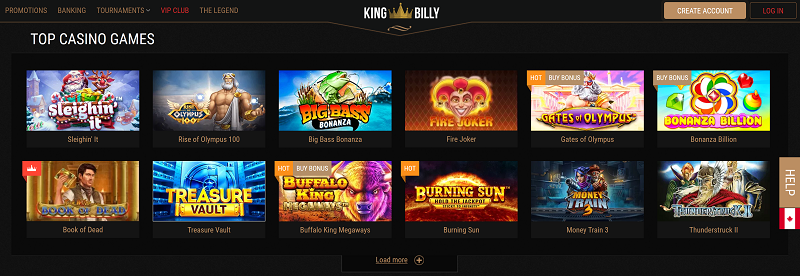 King Billy Casino Review And Bonuses